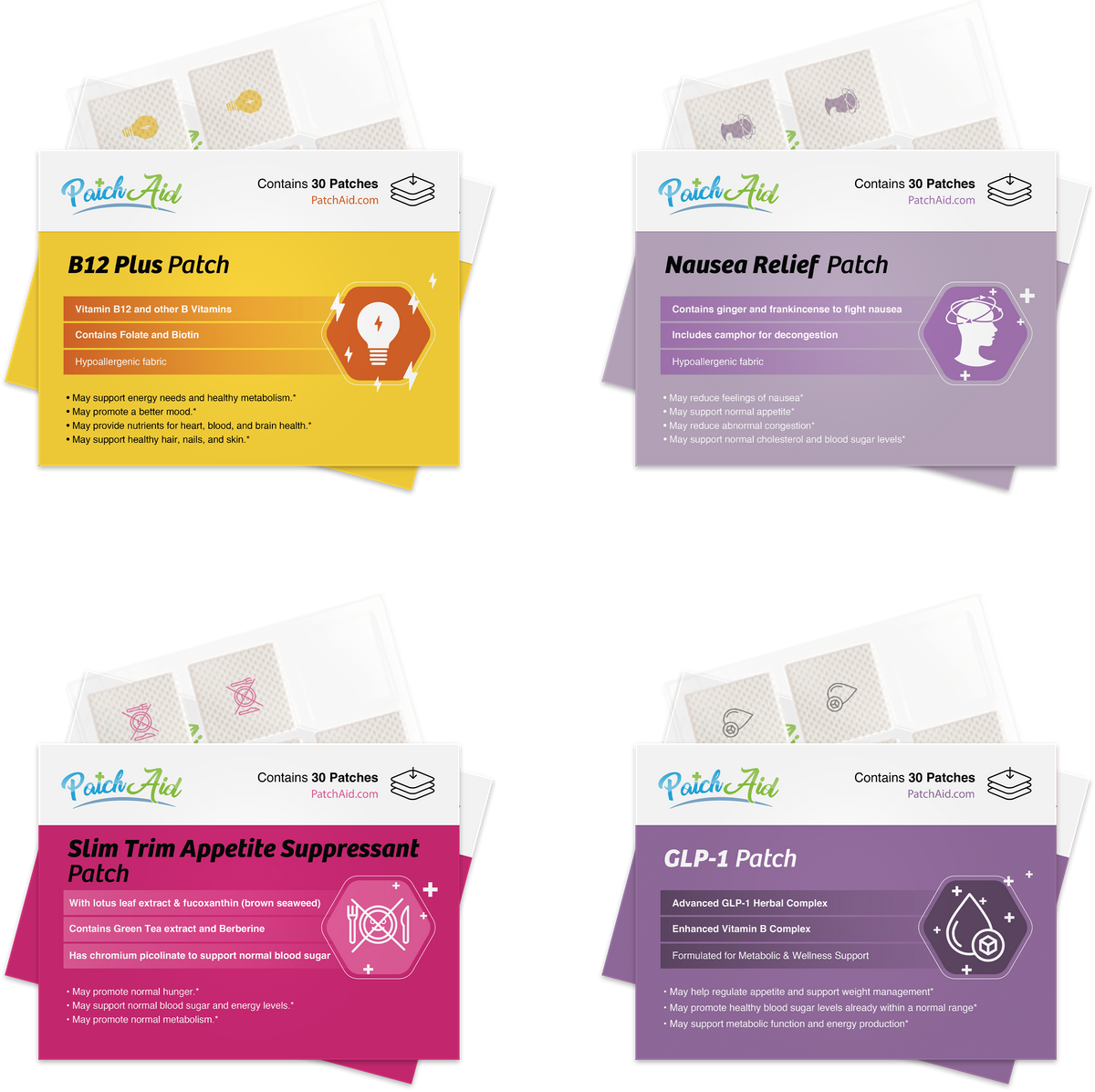 GLP-1 Support Patch Pack by PatchAid – Bariatric Eating