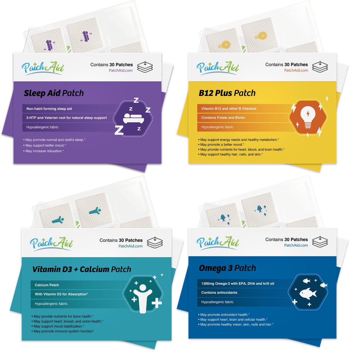 Mood Stabilizer Vitamin Patch Pack by Patchaid – Bariatric Eating