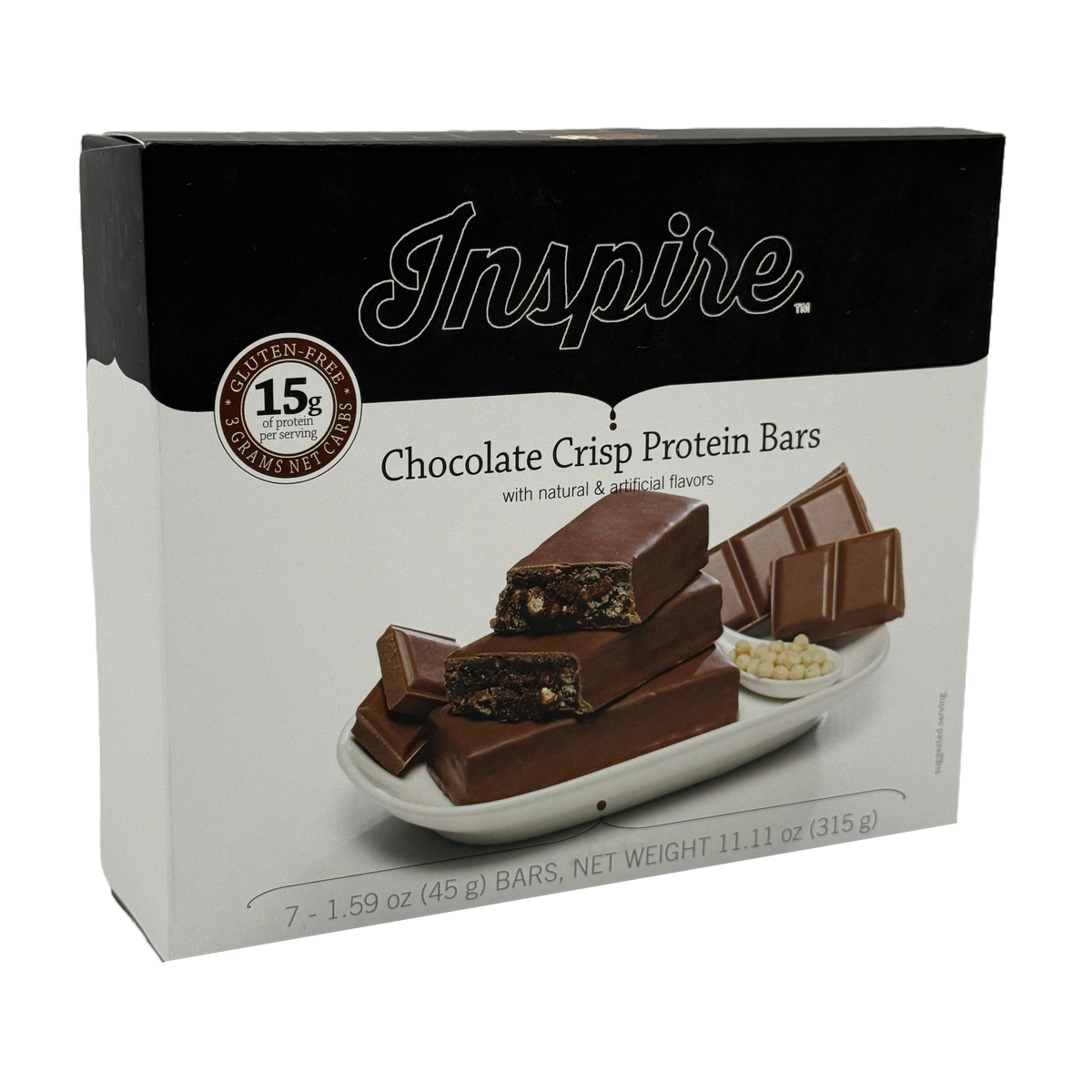 Inspire Chocolate Crisp Low Carb Protein & Fiber Bars by Bariatric Eat ...