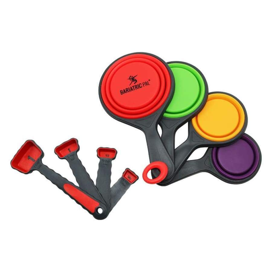 8 Piece Collapsible Measuring Cups and Spoons Set by BariatricPal ...