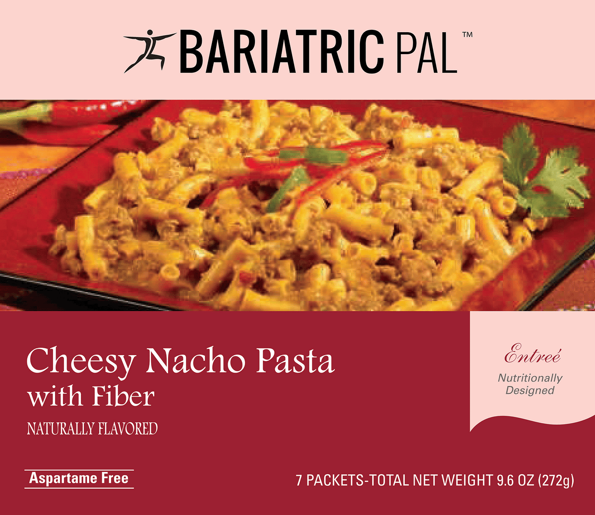 BariatricPal Protein Entree - Cheesy Nacho Pasta with Fiber (Aspartame ...