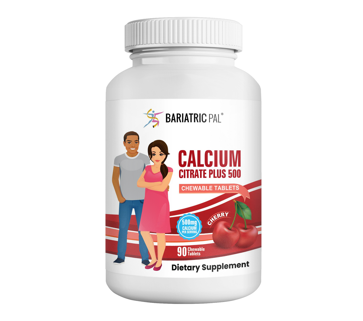 BariatricPal Calcium Citrate 500mg Chewable Tablets - Cherry ...