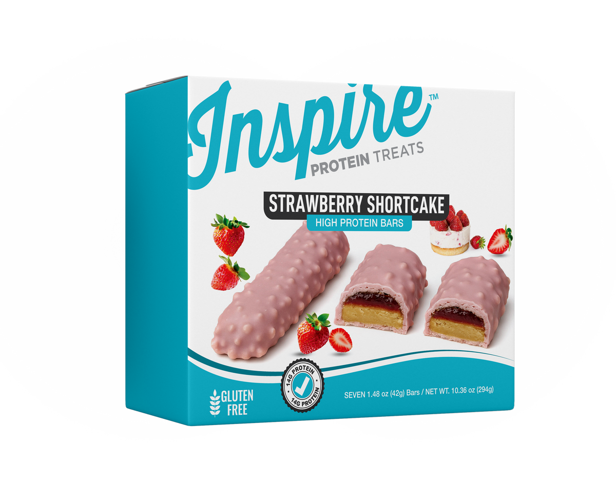 Inspire High Protein Bars by Bariatric Eating - Strawberry Shortcake